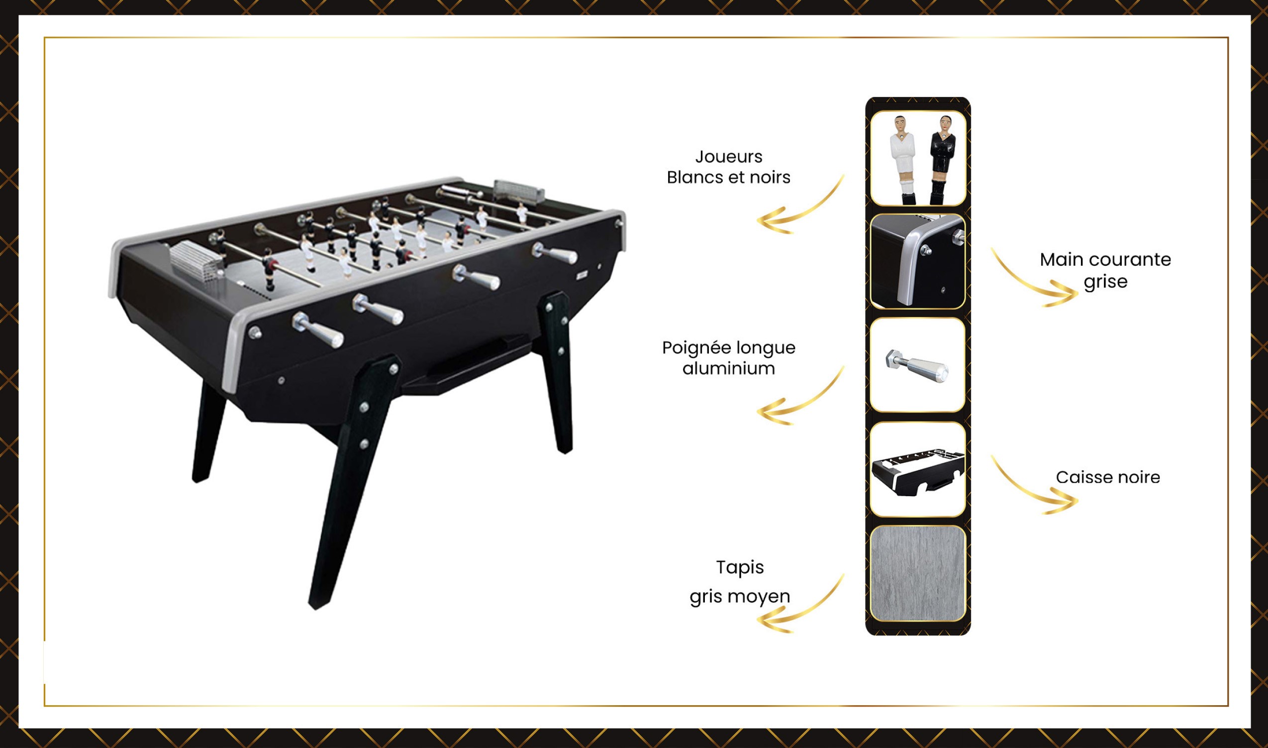 Votre baby-foot à vos couleurs - Baby Foot personnalisé